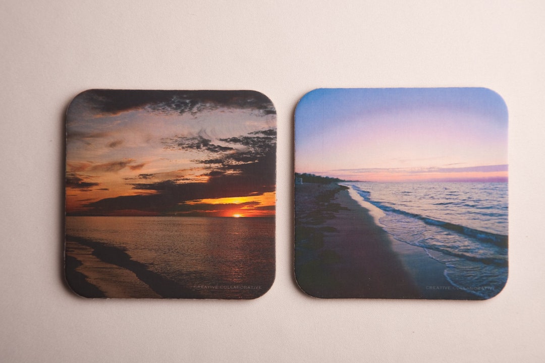 Sunset Coasters - Etsy