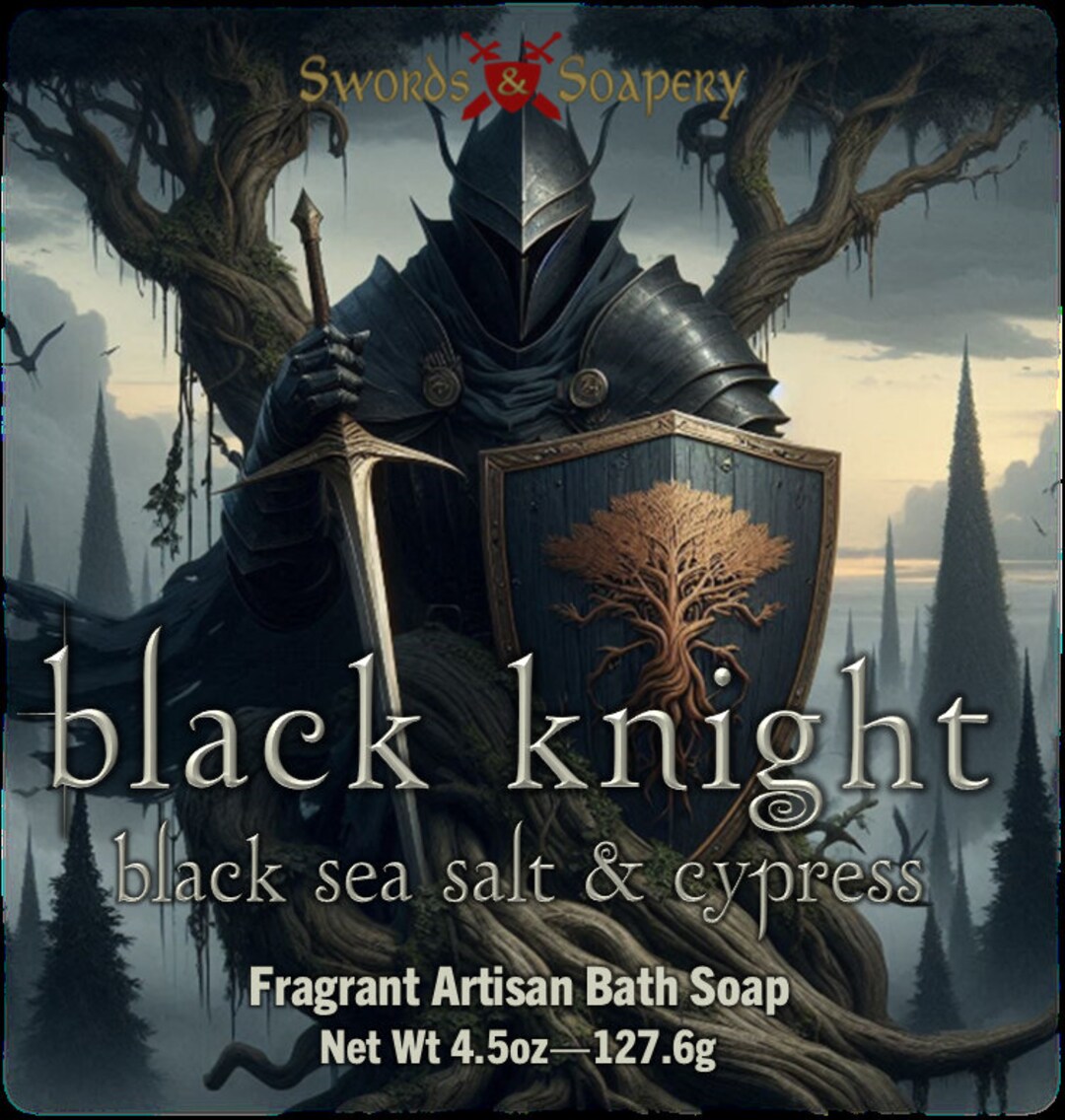 Black Knight Black Sea Salt & Cypress Fantasy-inspired Artisan Soap ...