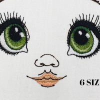 22 Doll Face Embroidery Designs: 4x4 5x7 Hoop (instant Download) - Etsy