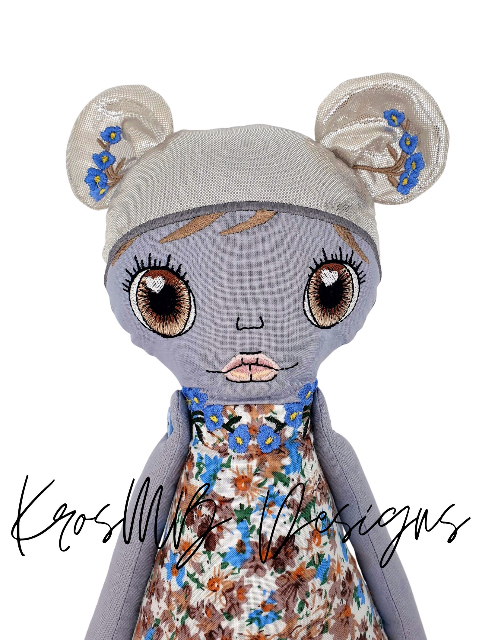 ITH in the Hoop Button Joint Mouse Doll Embroidery Design - Etsy