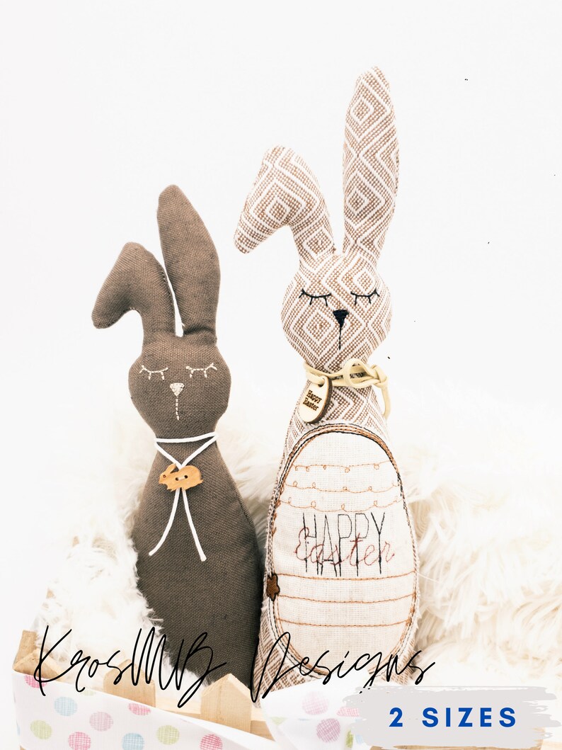 ITH in the Hoop Decorative Easter Bunny Machine Embroidery - Etsy