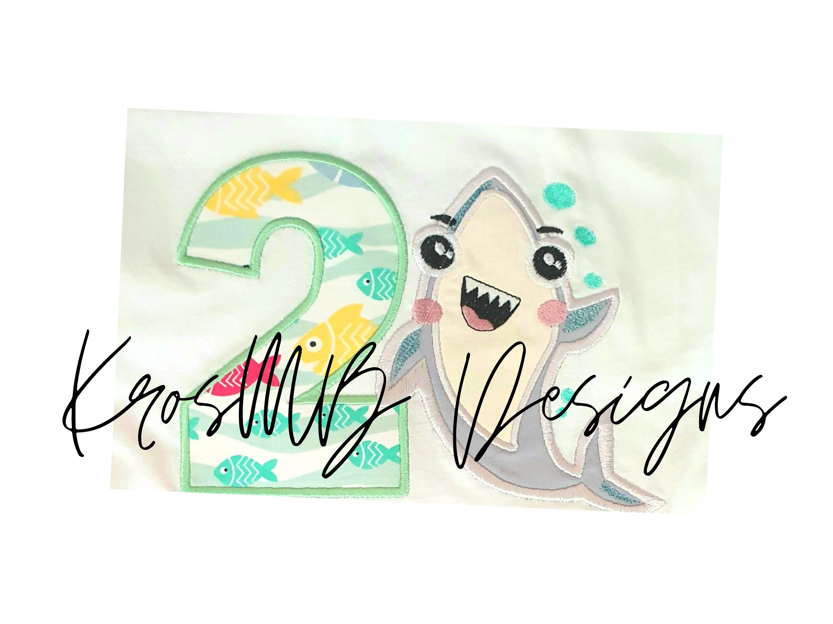 Shark Applique Embroidery Design Cute Baby Shark Embroidery - Etsy