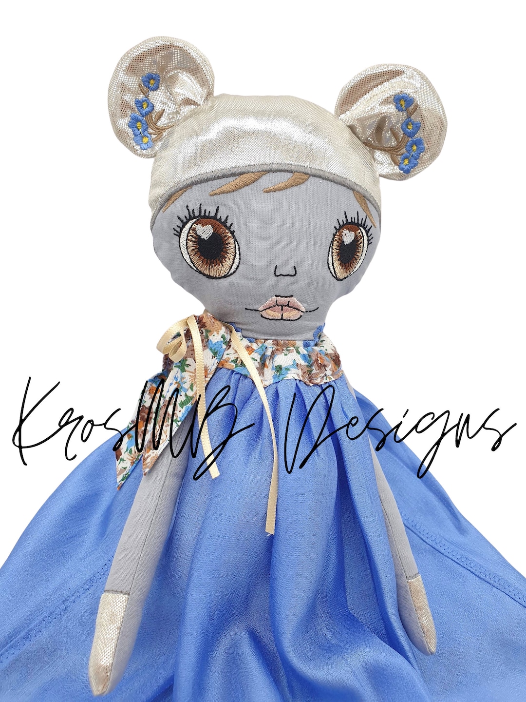 ITH in the Hoop Button Joint Mouse Doll Embroidery Design, 6" X10" Hoop ...