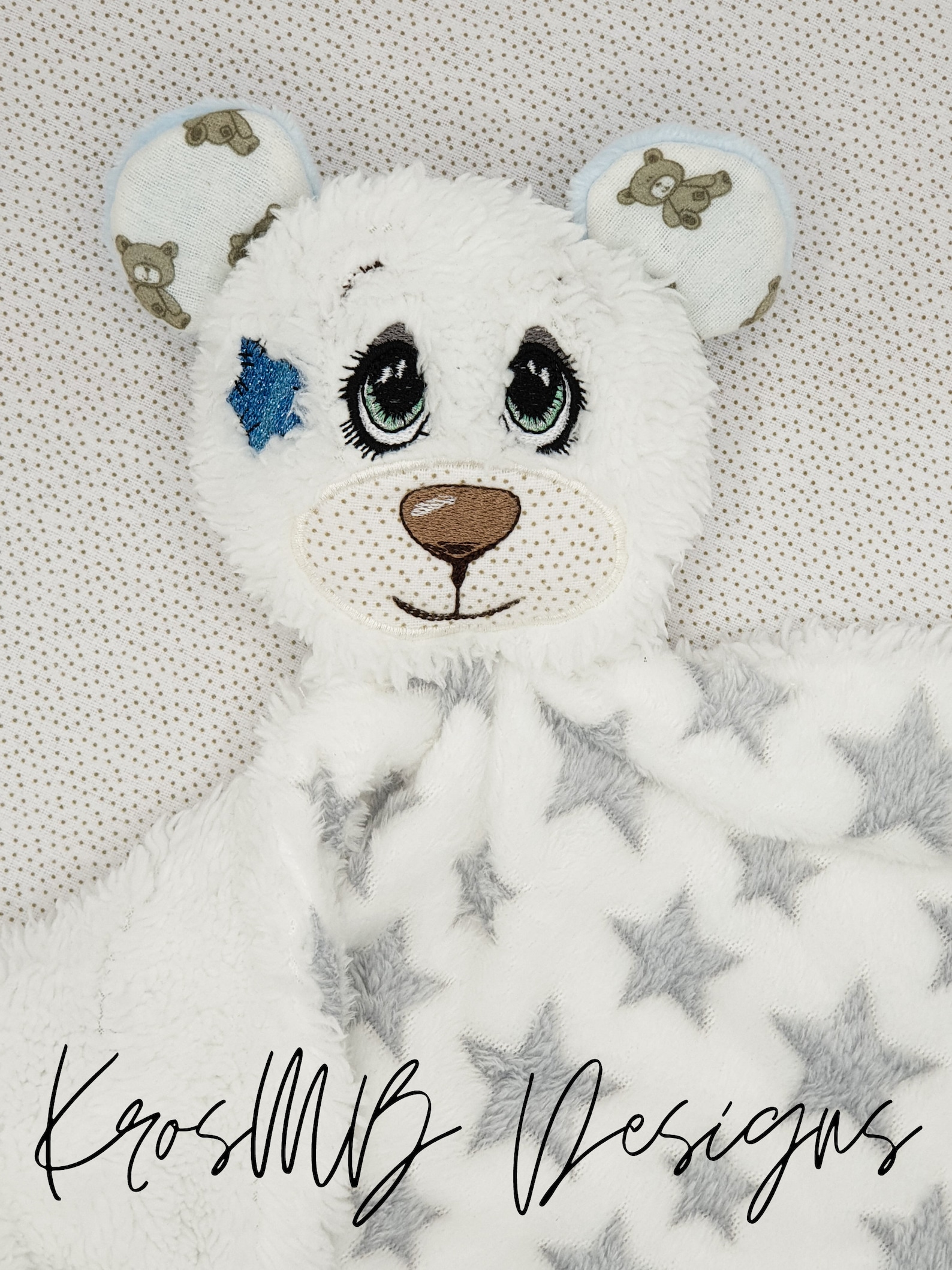 ITH in the Hoop HUG ME Teddy Bear Lovey Pattern Machine - Etsy