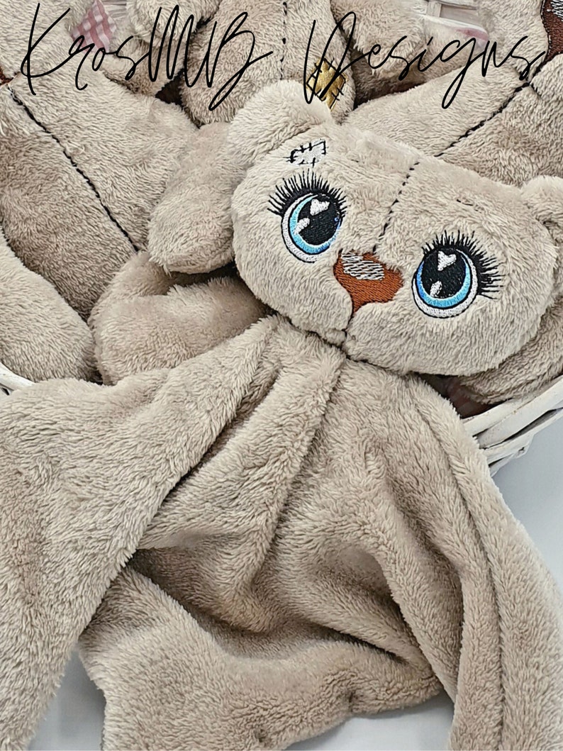 ITH in the Hoop TEDDY Comforter Toy 13cm X 18cm - Etsy
