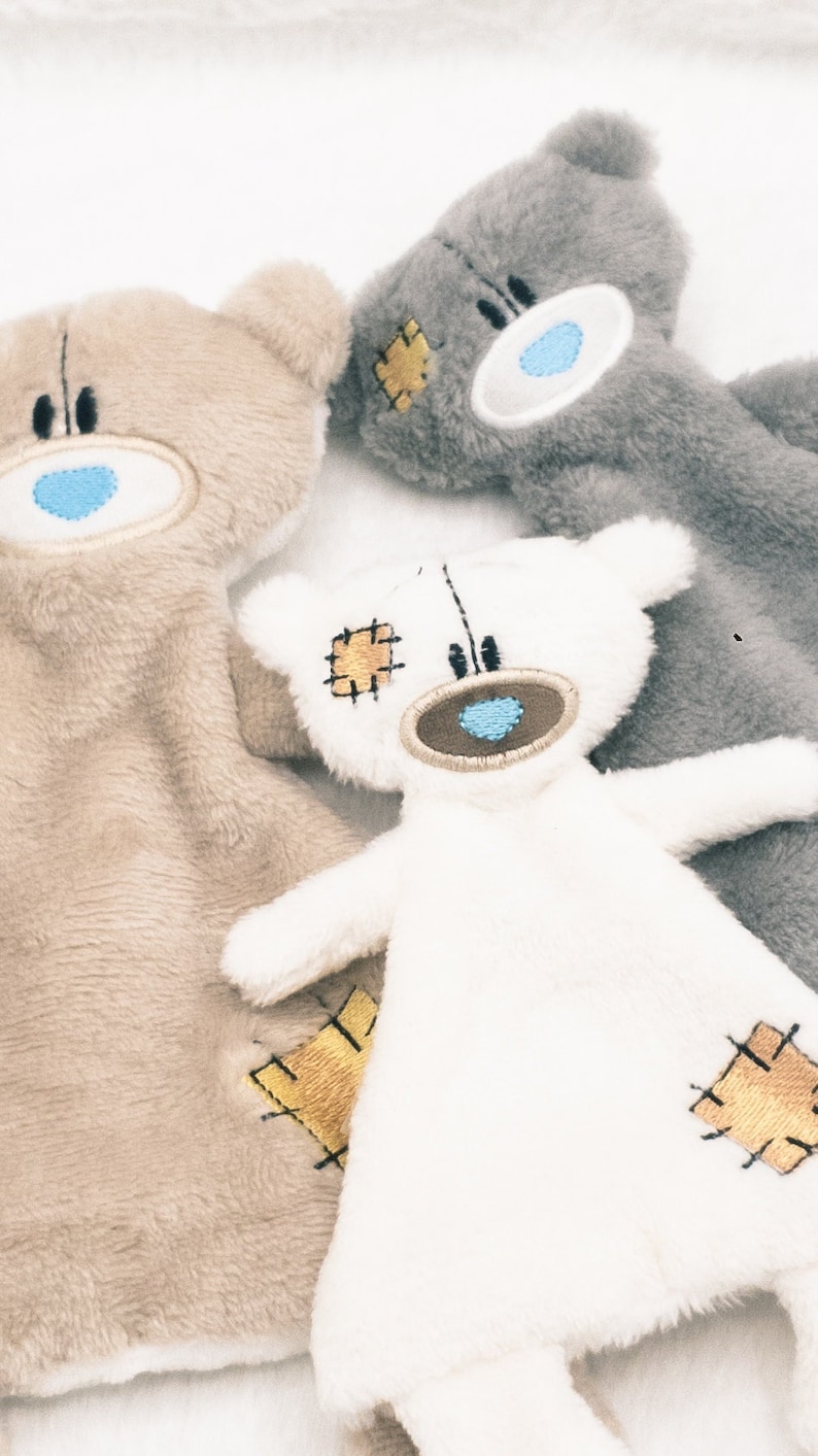 ITH in the Hoop Teddy Bear Lovey Pattern Machine Embroidery | Etsy Canada