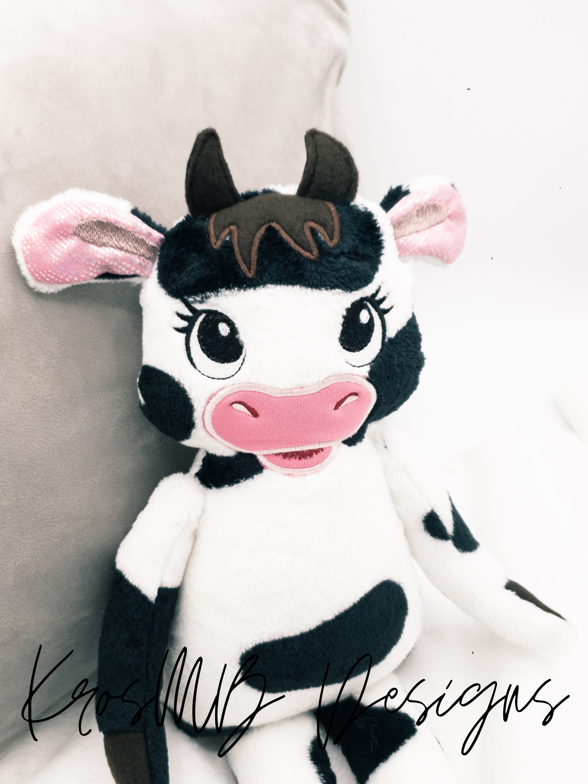 ITH in the Hoop Embroidery File Cow 3 Sizes Design - Etsy Canada