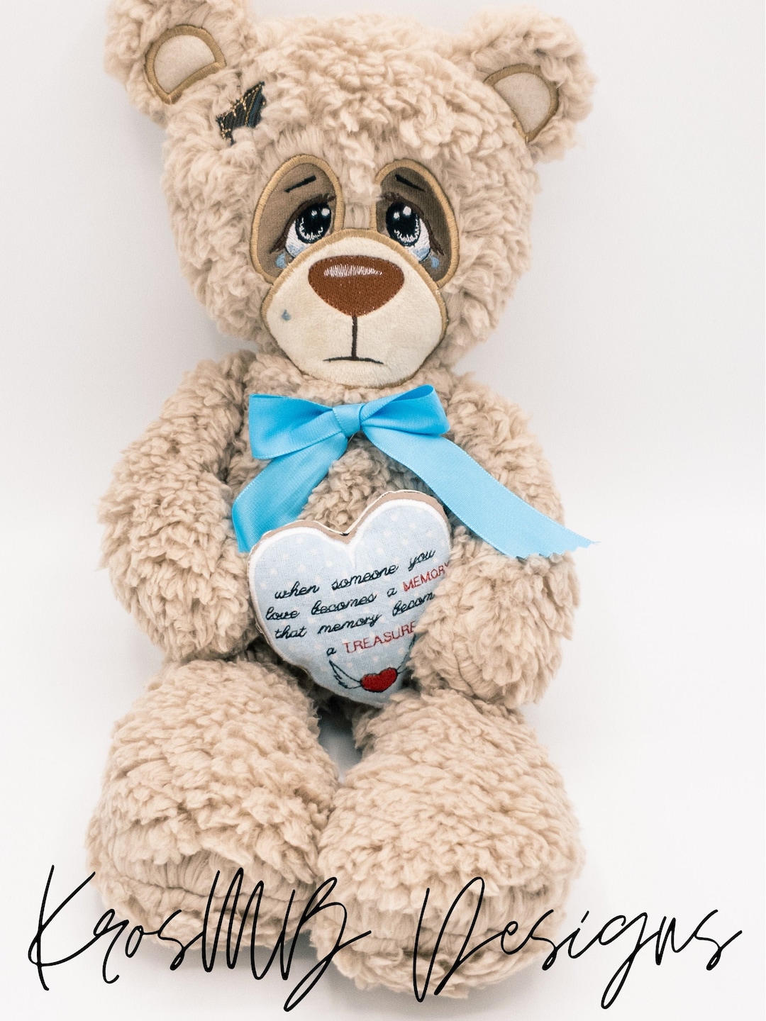 ITH Memory Bear Embroidery File: Teddy & Lovey (digital Download) - Etsy