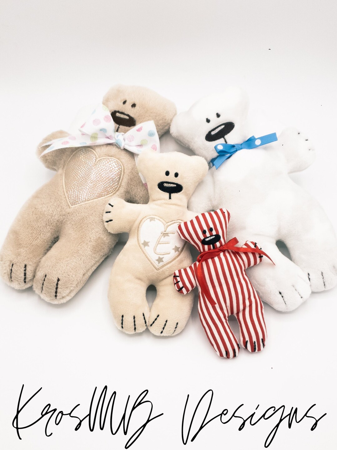 Teddy Embroidery Machine ITH Pattern Memory Bear Plush Personalized ...