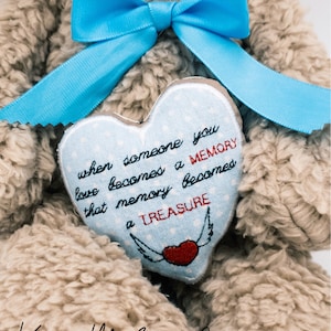 ITH Memory Bear Embroidery File: Teddy & Lovey (digital Download) - Etsy