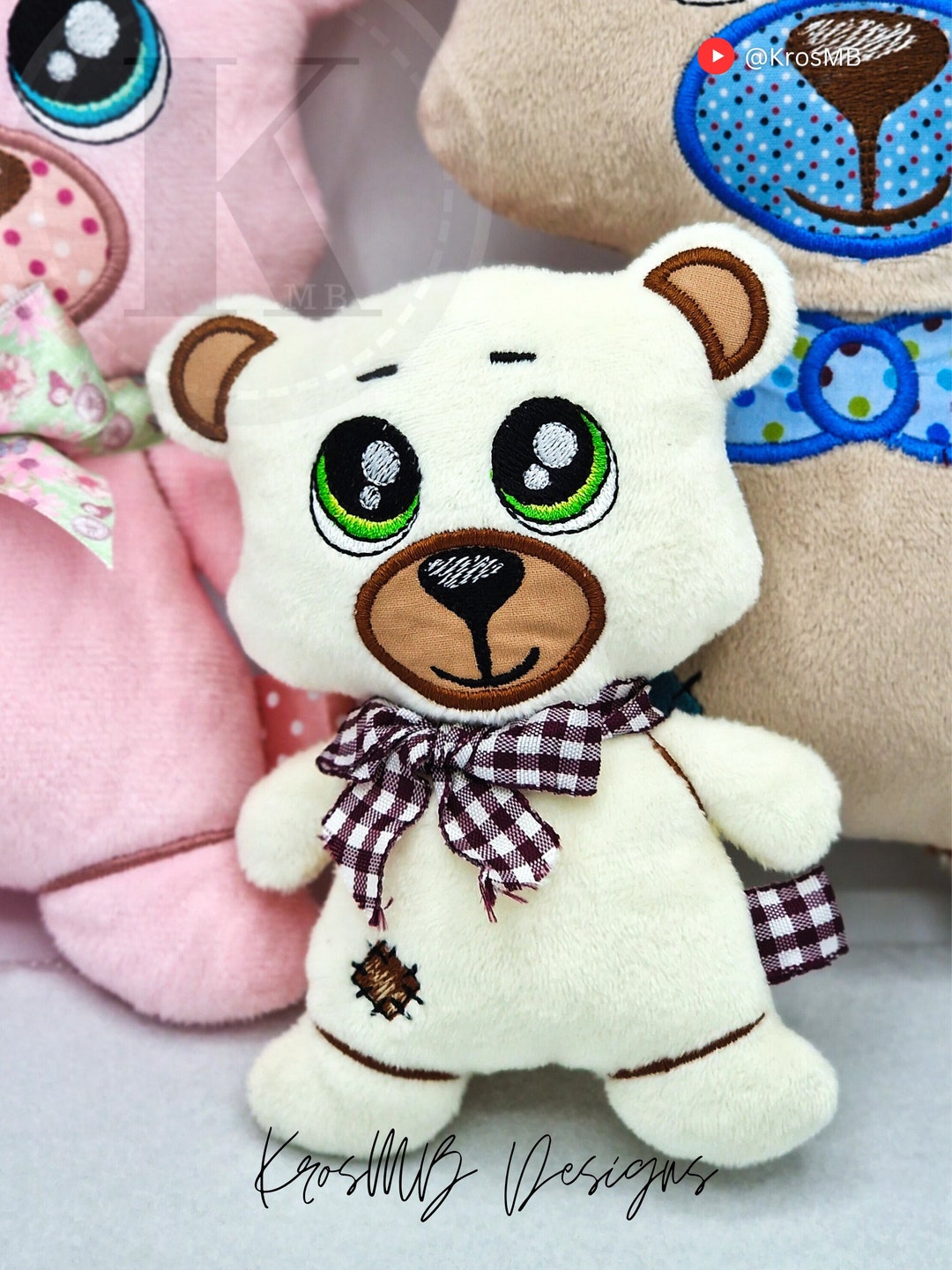 In the Hoop Teddy Bear Stuffed - 5 Size Machine Embroidery Machine - Digital Download - Etsy ...