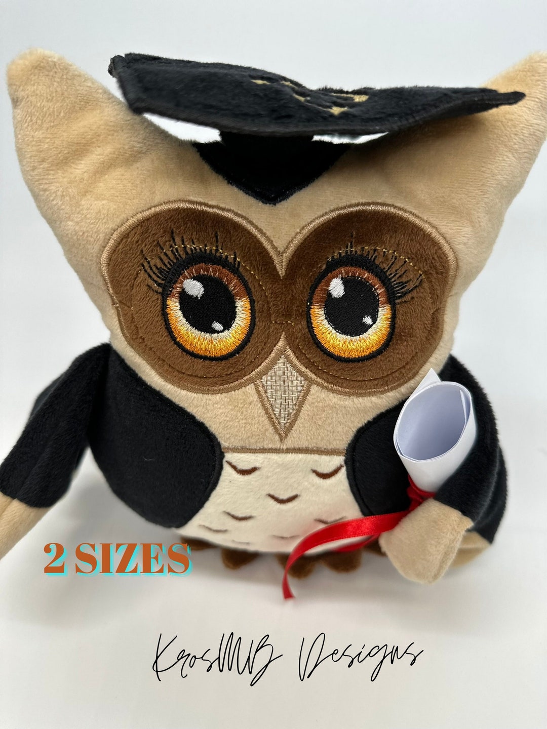In the Hoop Owl Design Wise Graduation 2024 Owl Machine Embroidery ...