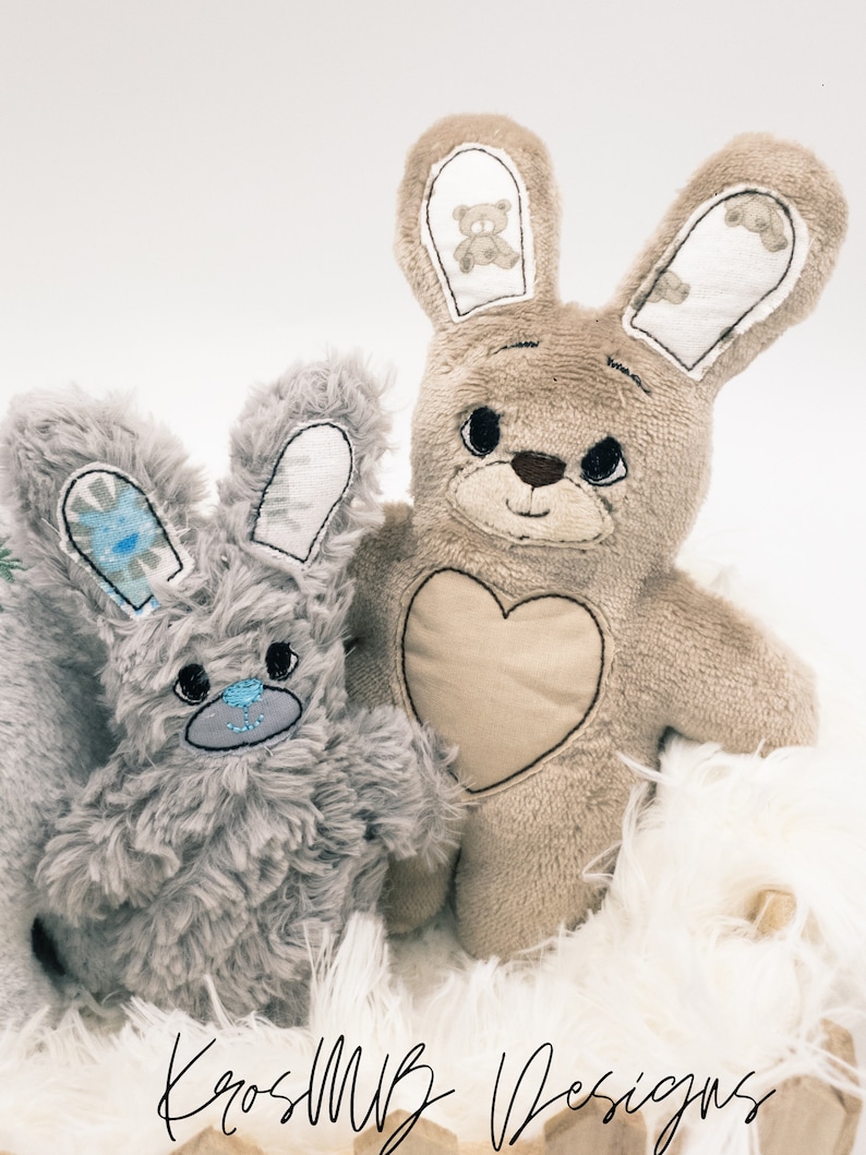 5 Size in the Hoop Bunny Stuffed Embroidery Machine - Etsy UK