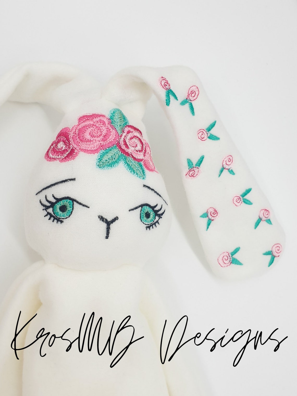 ITH in the hoop Bunny Lovey Pattern Machine Embroidery File | Etsy