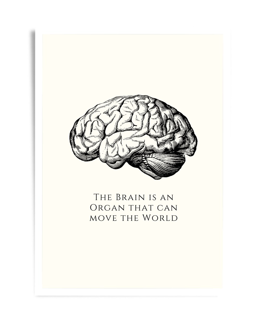 Brain Poster Empowerment Inspiring Wall Art Digital Download - Etsy