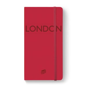 Red Cover London Notebook, London Travel Gift, London Travel Sketchbook ...