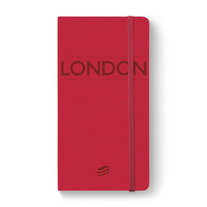 Red Cover London Notebook, London Travel Gift, London Travel Sketchbook ...