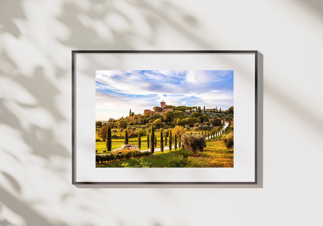 Tuscany Brunello Wine Road Fine Art Photo Print, Italy Landscape Travel ...