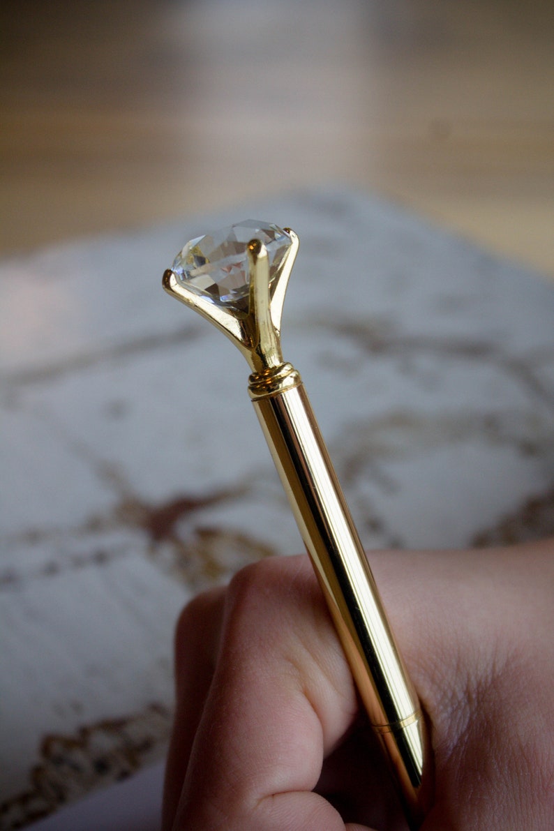 Diamond Pen Wedding Pen Sparkle Diamond Top Pen Bridal - Etsy