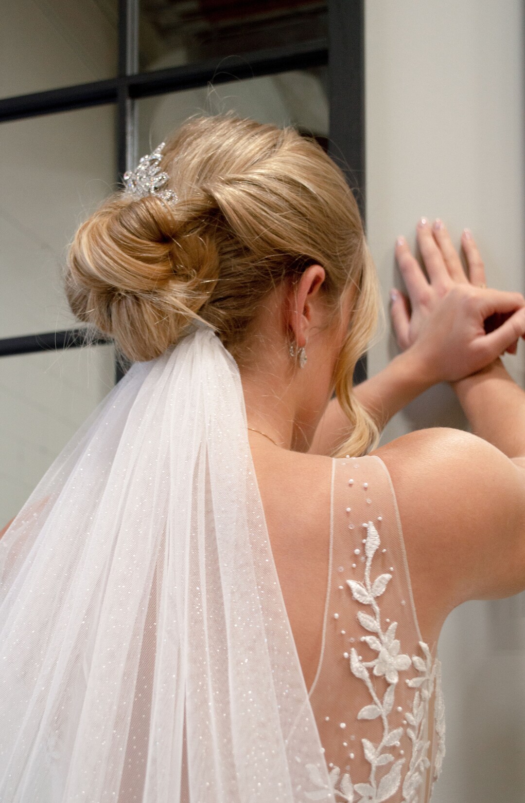 Glitter Wedding Veil | Glitter Bridal Veil | Bride Veil With Sparkle ...