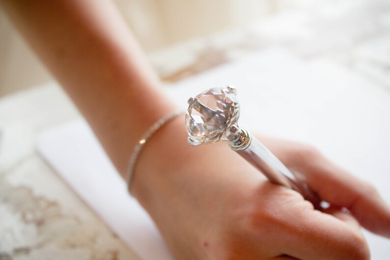 Diamond Pen | Wedding Pen | Sparkle Diamond Top Pen | Bridal Registry ...
