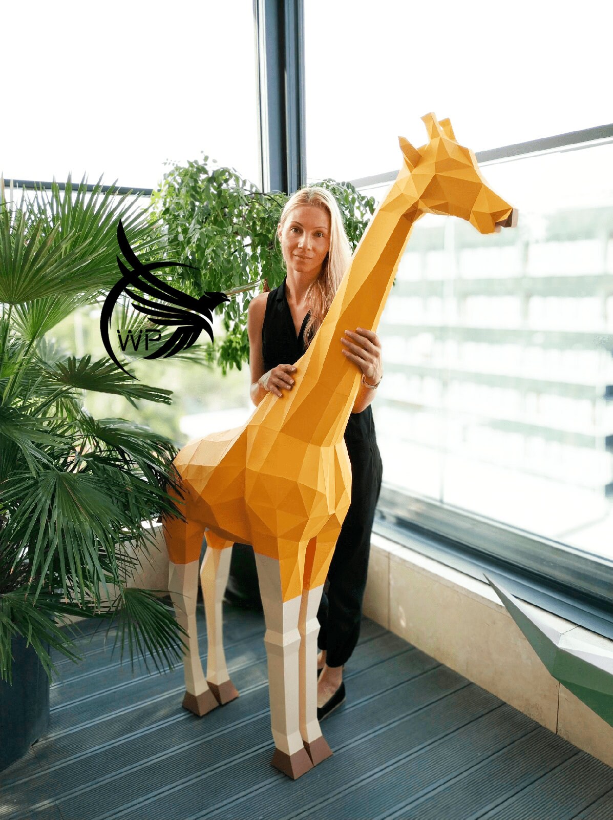 Papercraft Giraffe,low Poly Giraffe, Papercraf Giraffe, Dxf, Handmade ...