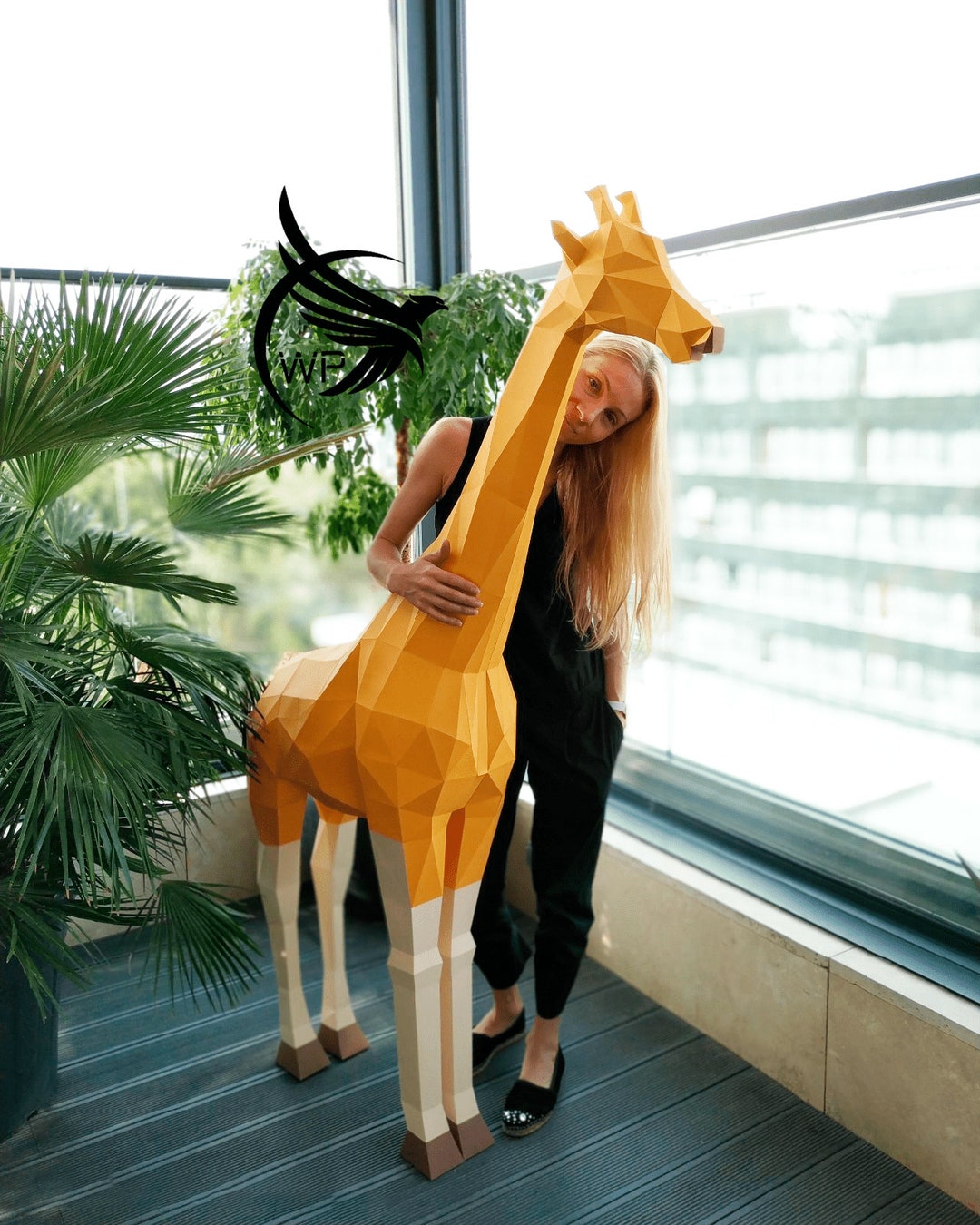 Papercraft Giraffe,low Poly Giraffe, Papercraf Giraffe, Dxf, Handmade ...