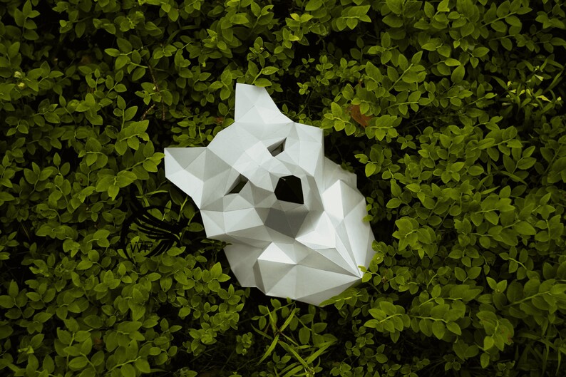 Wolf Papercraft Trophy,low Poly Wolf Trophy, Papercraf Wolf Trophy, Dxf ...