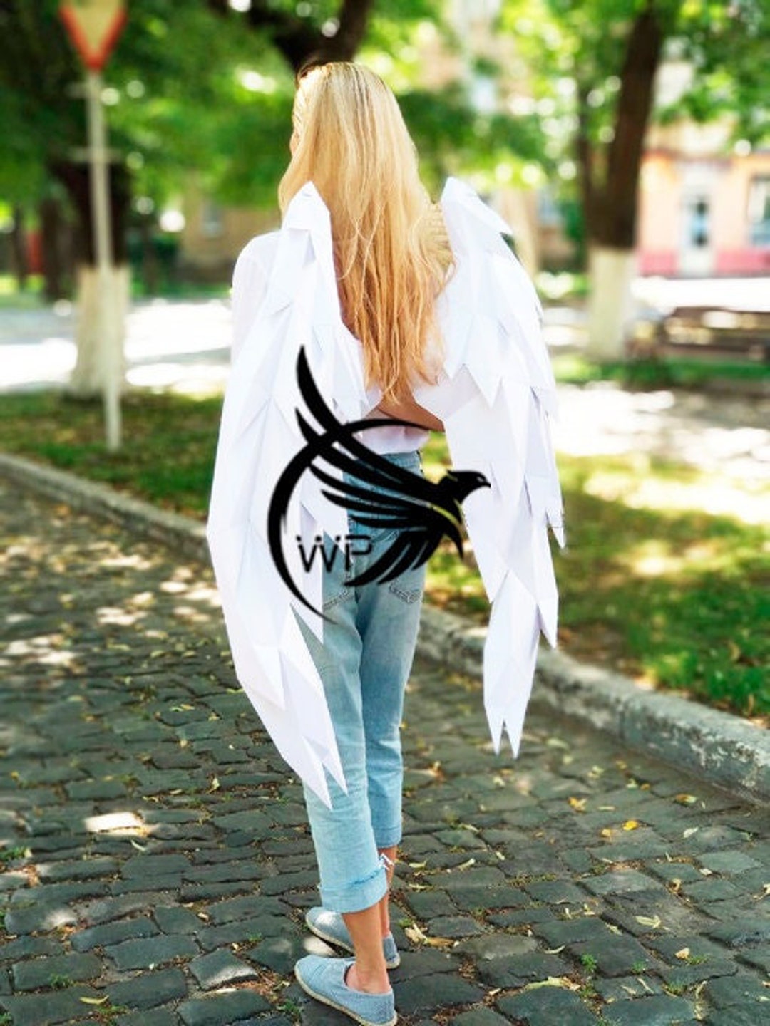Papercraft Angel Wings,low Poly Wings, Papercraf Wings, Dxf, Handmade ...