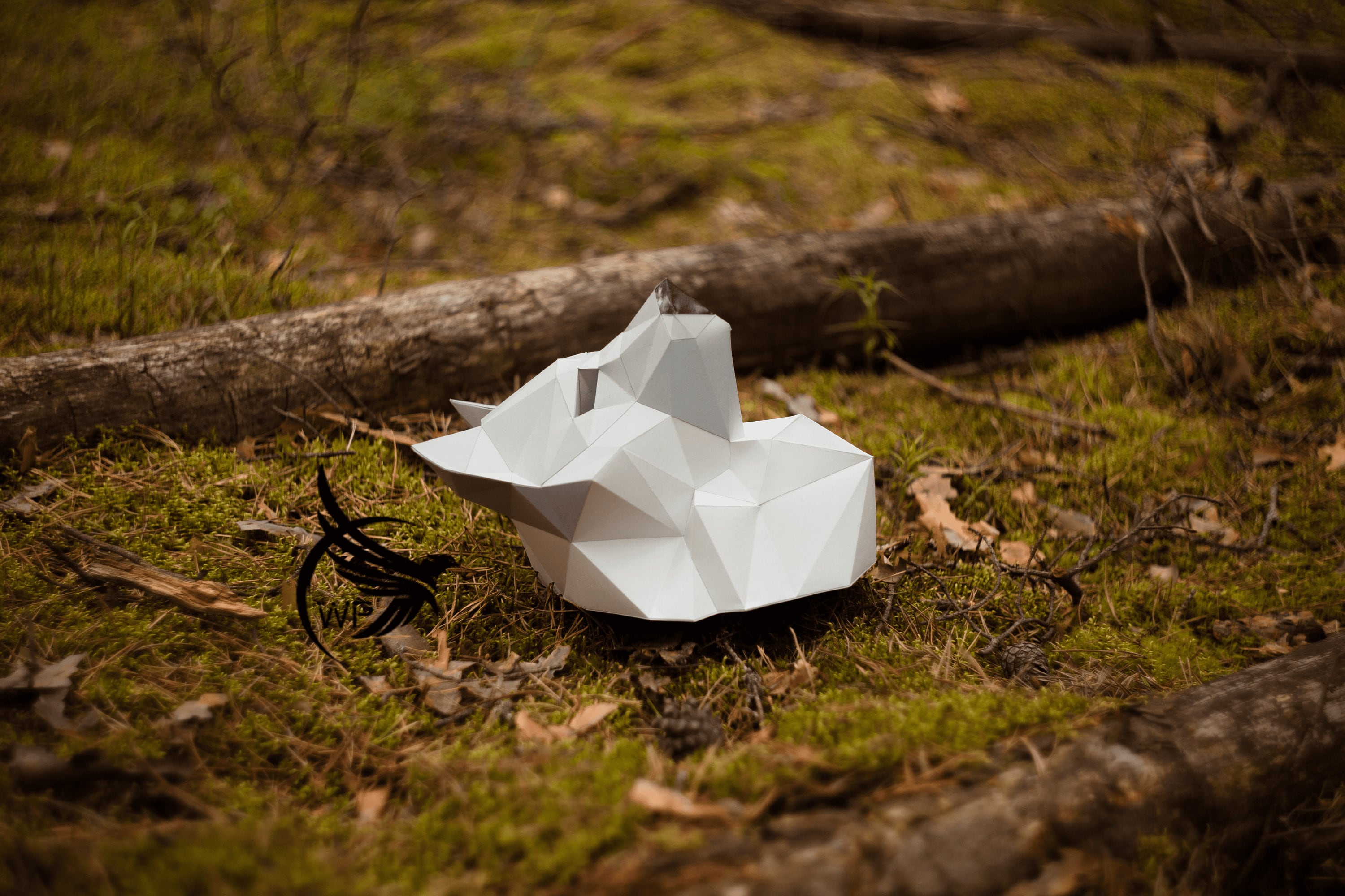 Wolf Papercraft Trophy,low Poly Wolf Trophy, Papercraf Wolf Trophy, Dxf ...