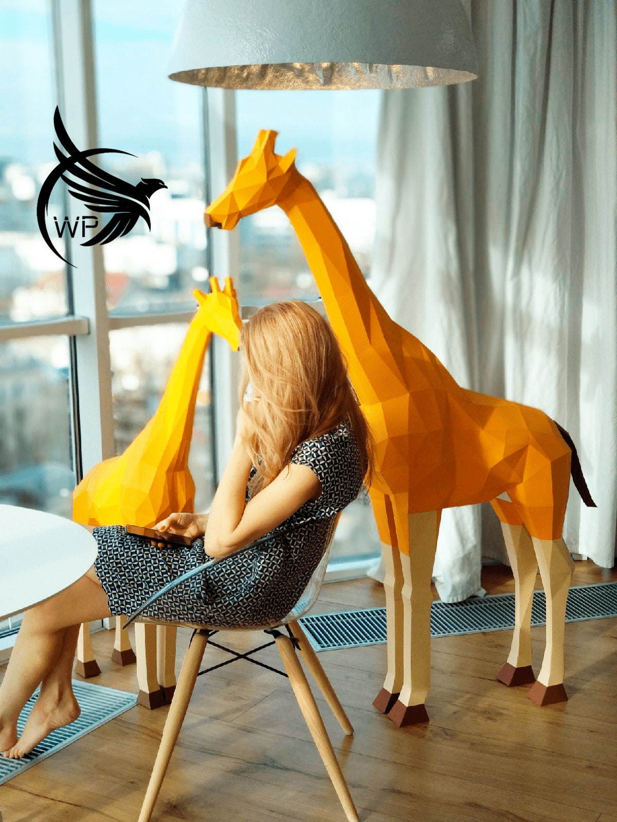 Papercraft Giraffe,low Poly Giraffe, Papercraf Giraffe, Dxf, Handmade ...