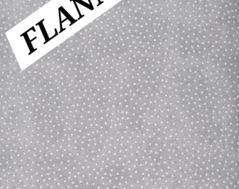 Solid Gray Flannel Fabric by the Yard - Etsy