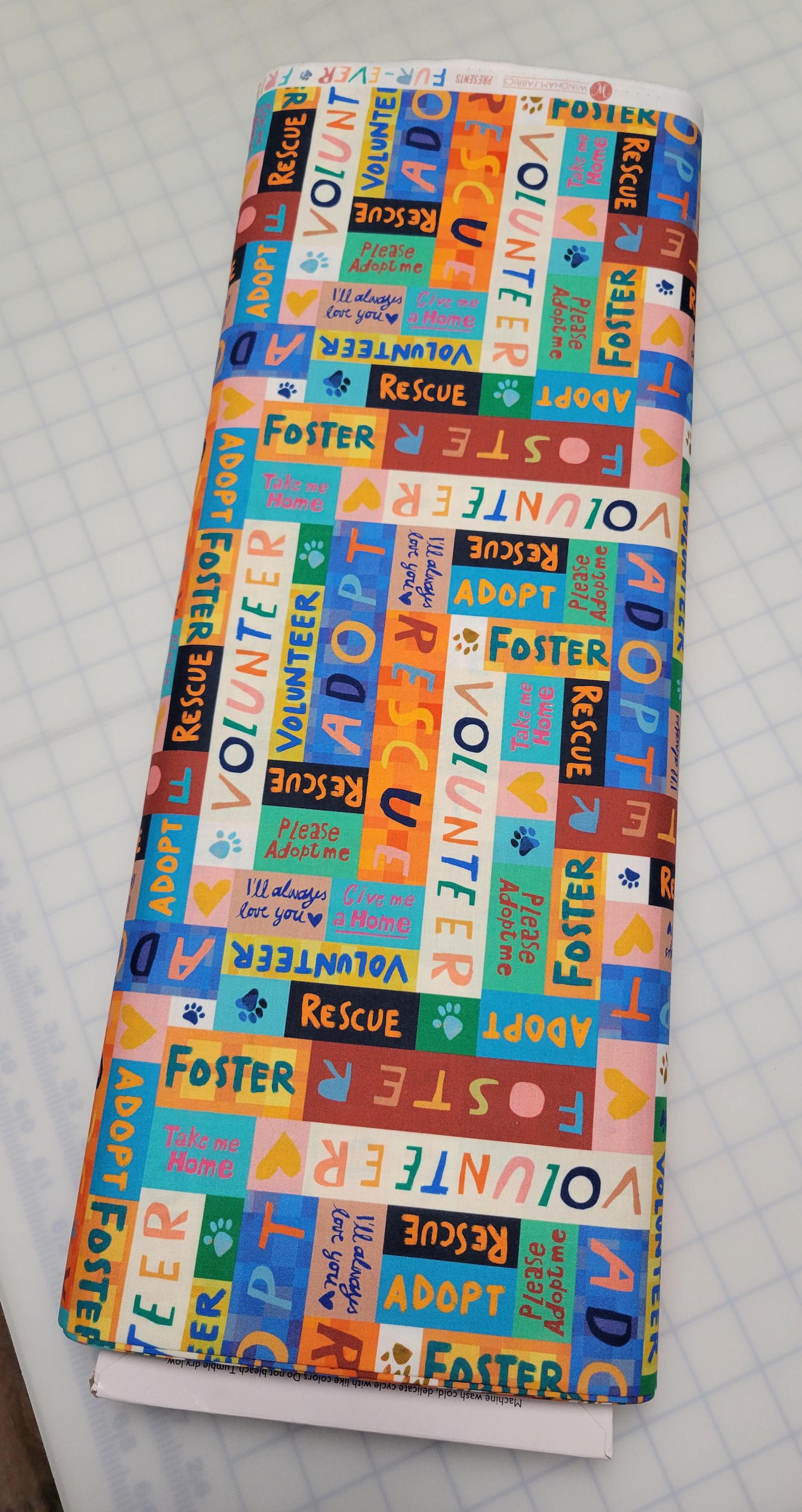 Fur Ever Friends Take Me Home CAT Cotton Fabric by Gareth Lucas for ...