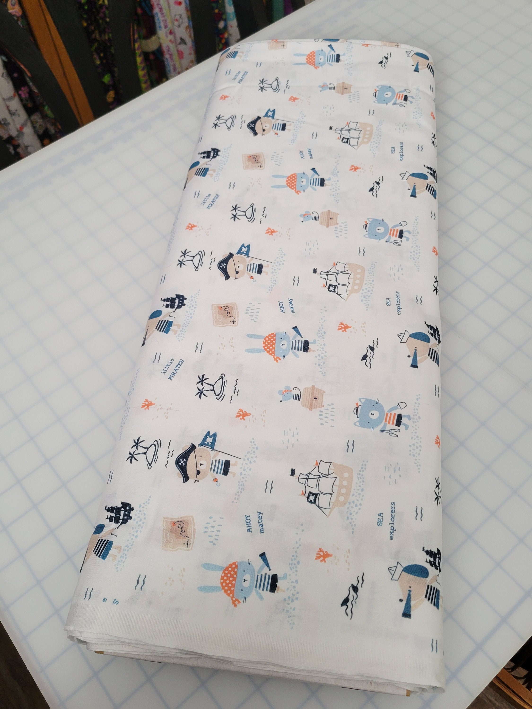 Sailor Toss Kids Cotton Fabric From Springs Creative. Quilting/craft ...