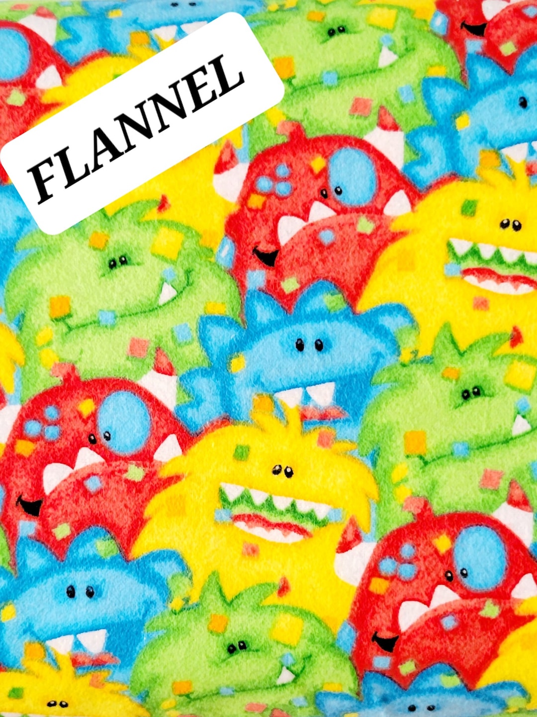 Saleend of Boltbright/colorful Monsters Comfy Cotton FLANNEL by A. E ...