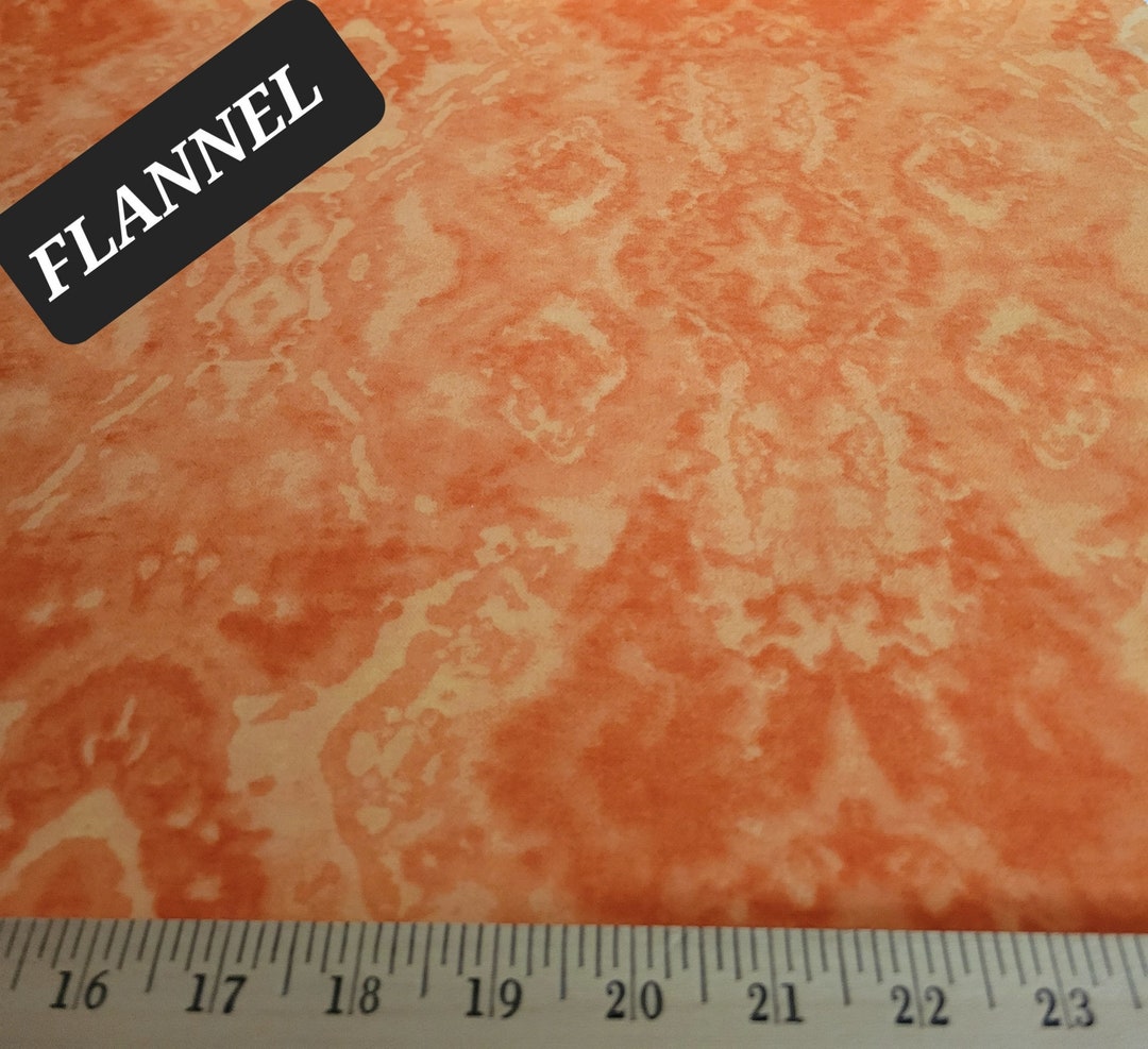 Tonal Orange Blender Cotton Comfy Flannel From A. E. Nathan. Quilting ...
