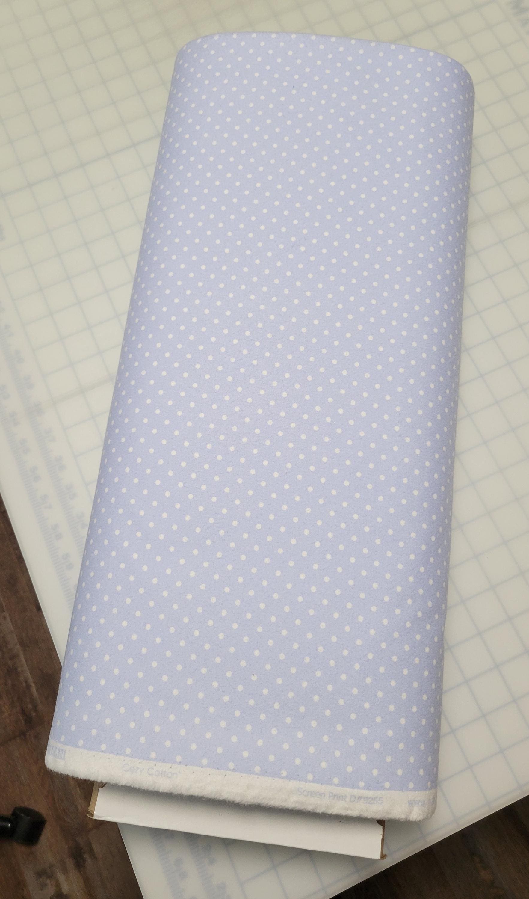 White Polka Dot Cozy Cotton FLANNEL in 2 Different Colors by Robert ...