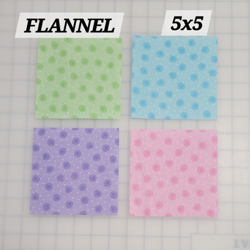Flannel Precut 5x5 - Etsy