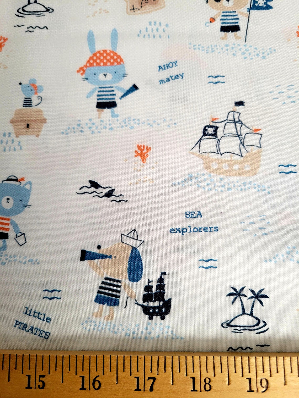 Sailor Toss Kids Cotton Fabric From Springs Creative. Quilting/craft ...
