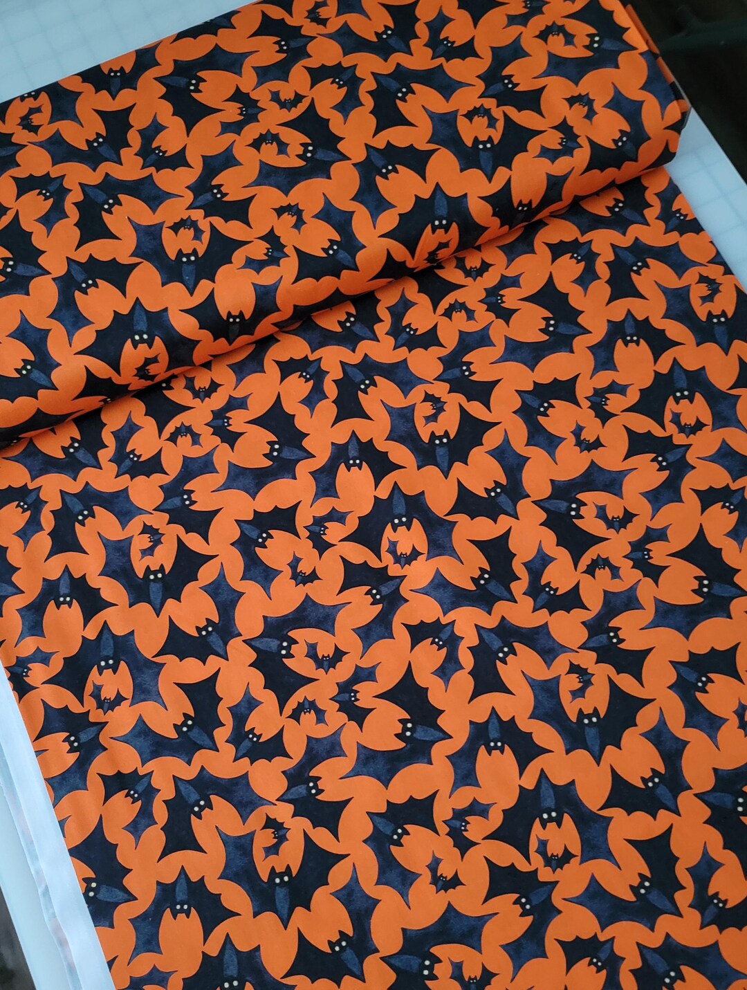 Bat Ditzy Cotton Halloween Fabric From David Textiles. Quilting/sewing ...