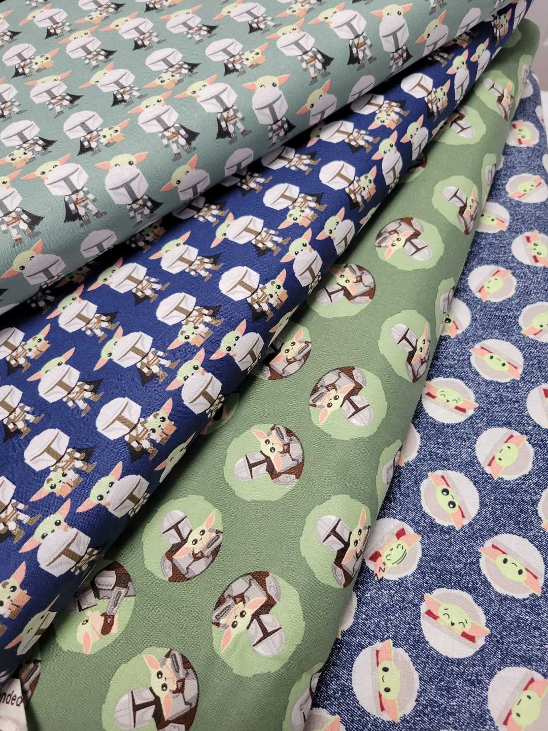 The Mandalorian/baby Yoda Licensed Cotton Fabric From Camelot Fabrics ...