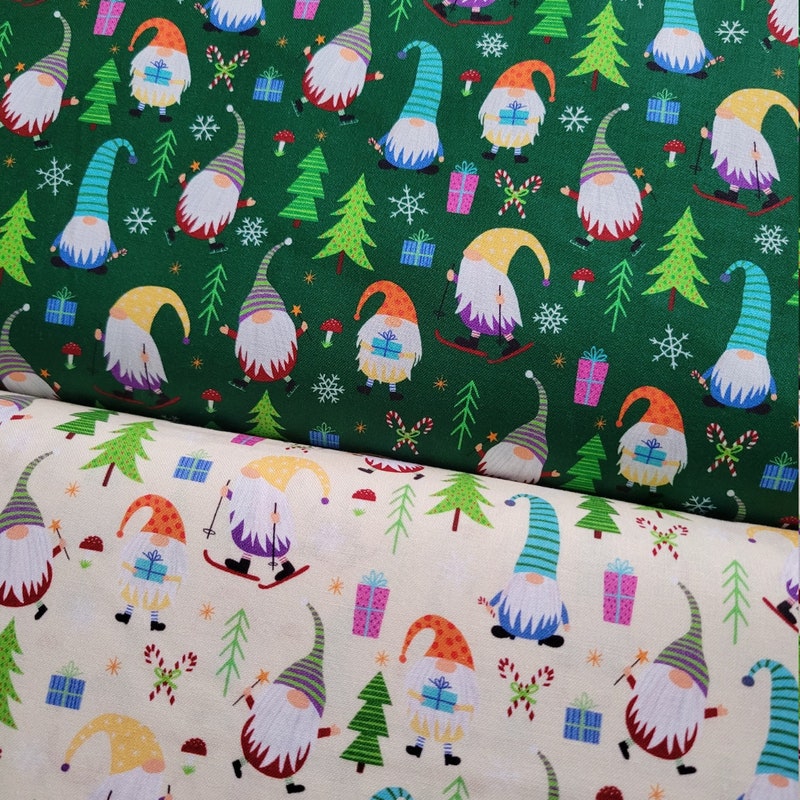 Gnome Fabric - Etsy