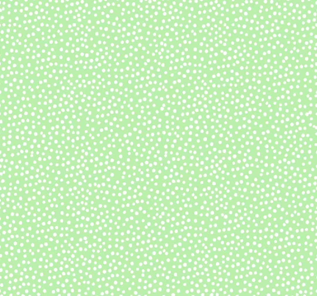 FLANNEL: Pastel Lime Green With Tiny White Polka Dots Comfy FLANNEL ...