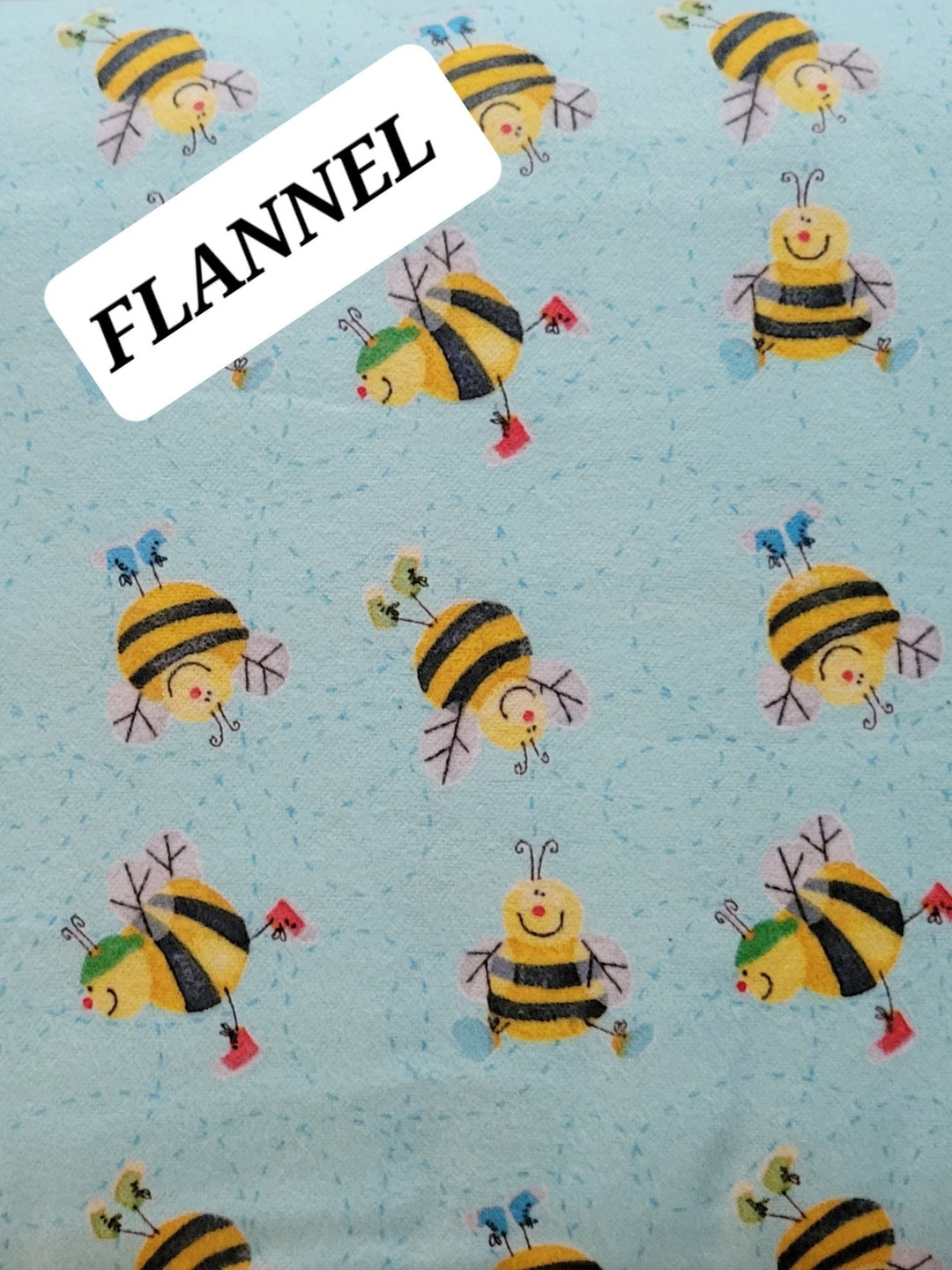 Bumble Bee Comfy Cotton FLANNEL From A.E. Nathan. Quilting/craft/kids ...