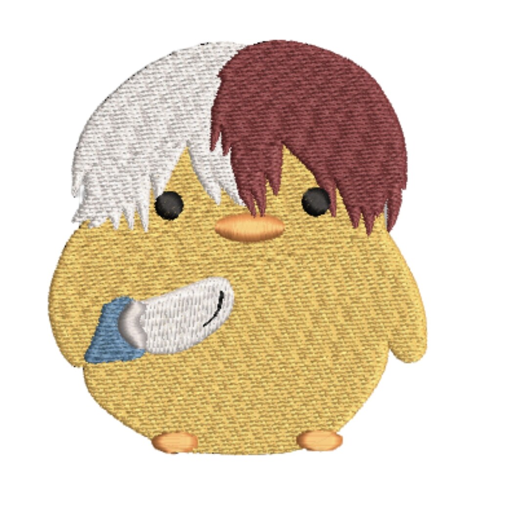 Todoroki Anime Embroidery Machine Design Format Pes. Exp. Jef. Dst. Hus ...