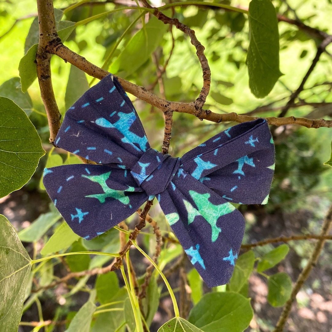 Blue and Green Airplane Hair Bow- Girls Hair Bows, Travel Bow, Plane ...