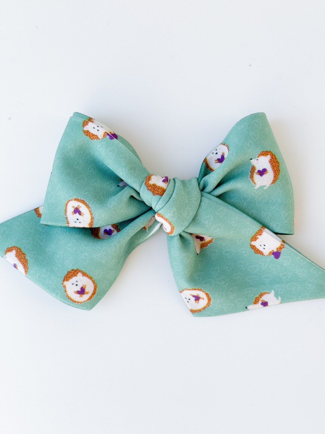 4.75 Inch Hedgehog Bow- Hair Bow, Hair Accessories, Alligator Clip ...