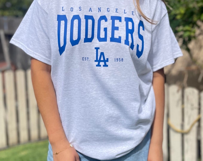 La Dodgers T-shirt, LA Dodgers Shirt, Los Angeles Dodgers Tee,dodgers Tee, Dodger Blue, Dodgers ...