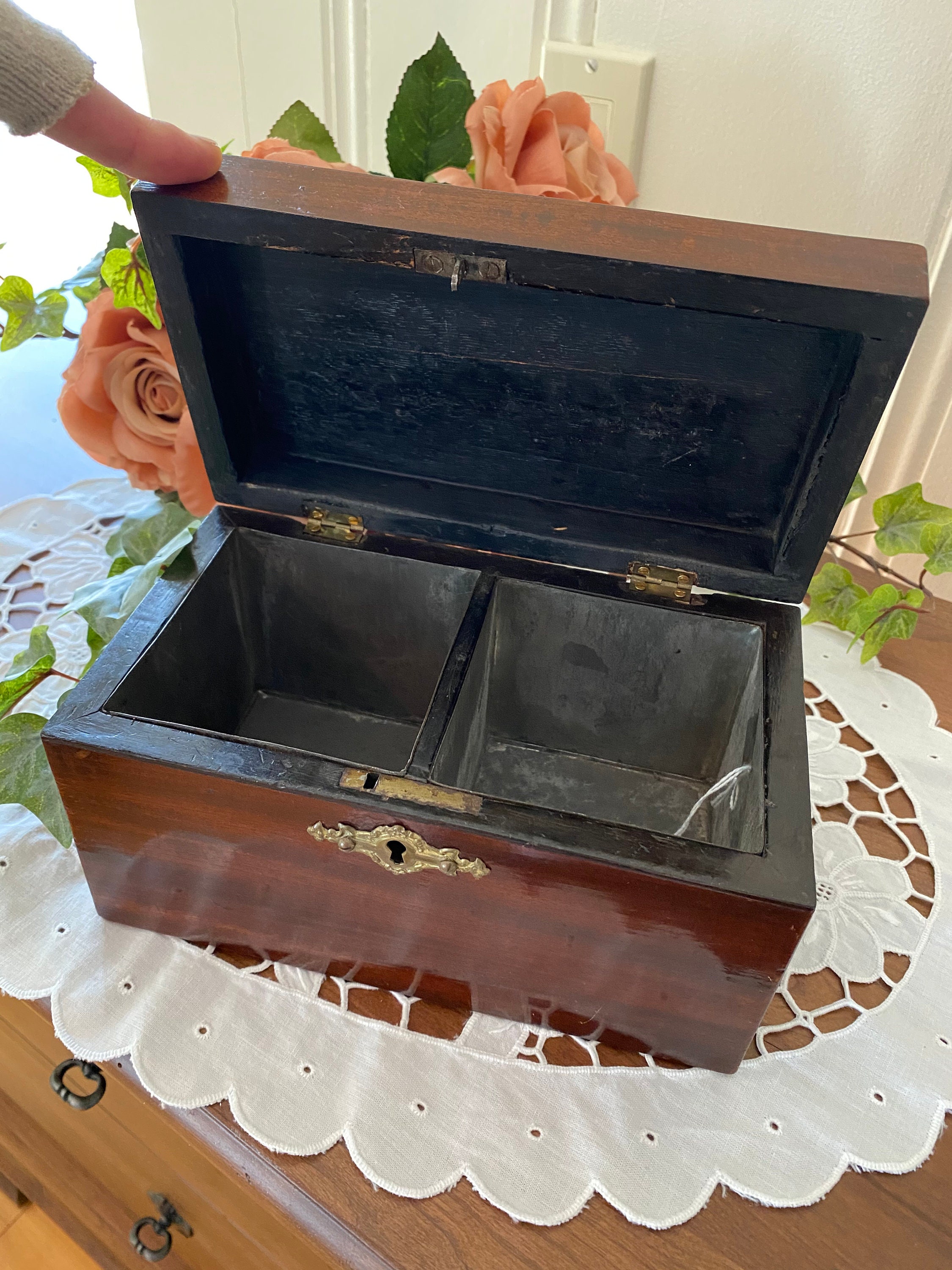 Antique Tea Box / Antique Tea Caddy - Etsy