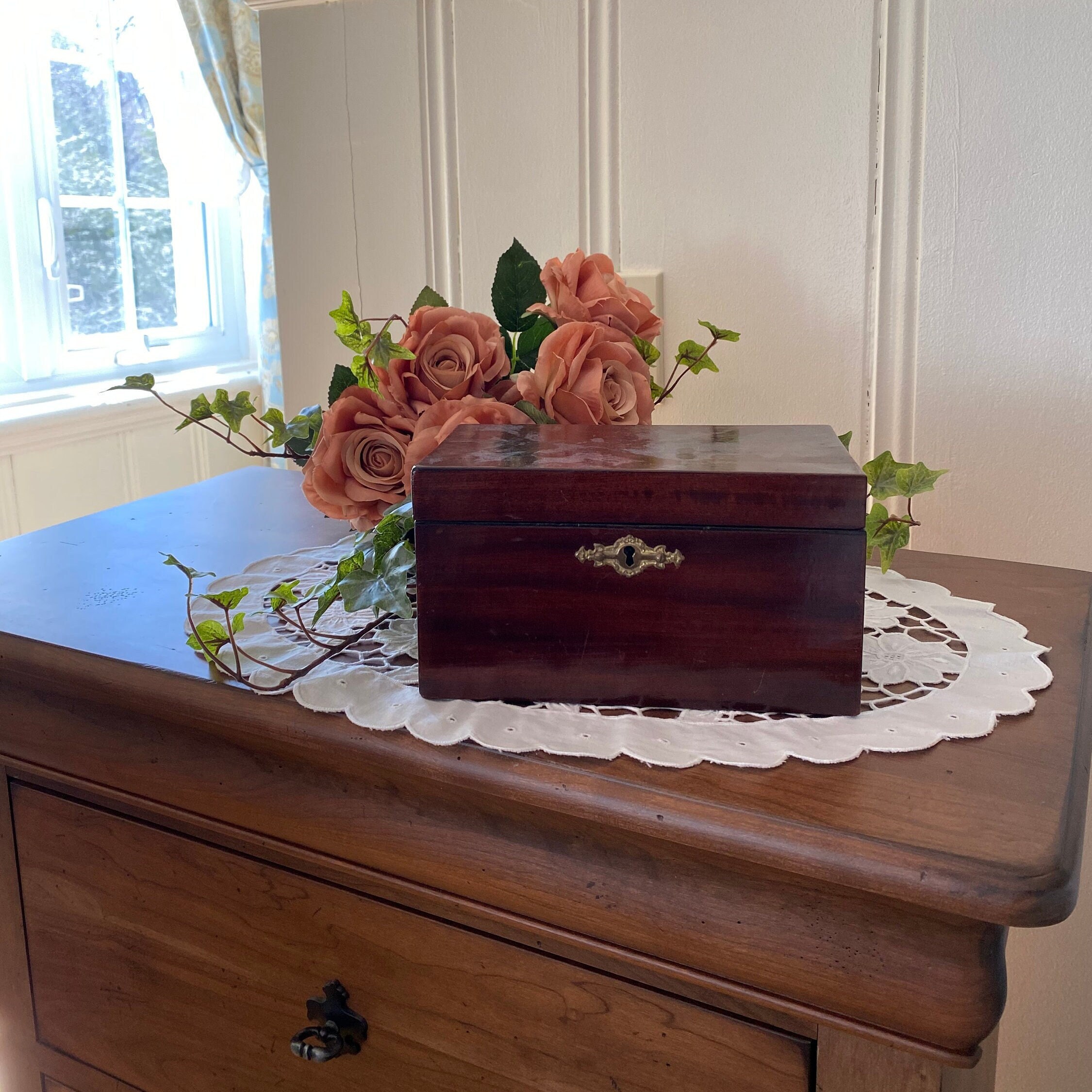 Antique Tea Box / Antique Tea Caddy - Etsy